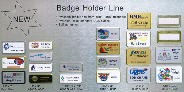 Name Badge Supplies | Fabrication, Pins, Magnets, Frames | DCS